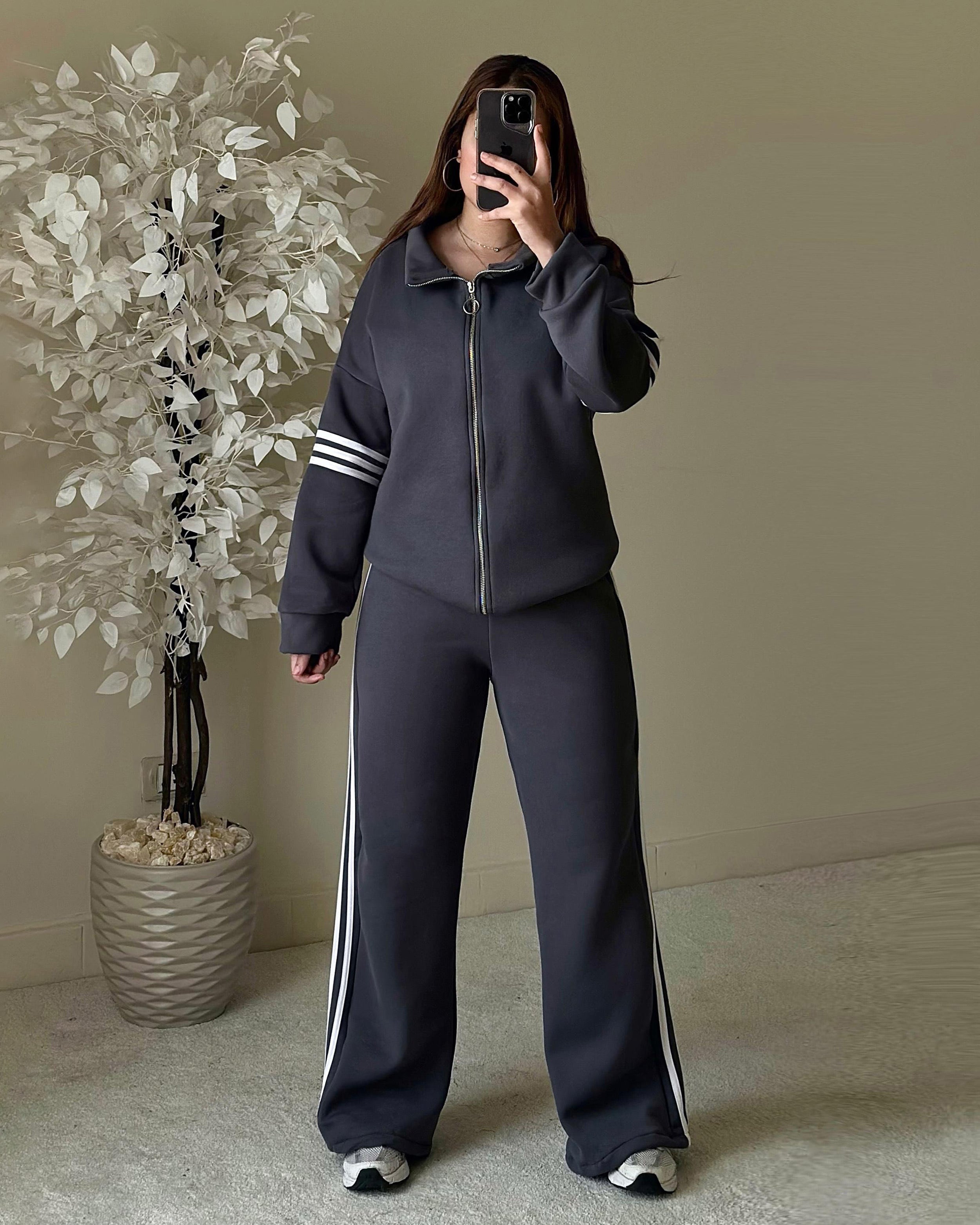 Buy Triple Striped Tracksuit | Eva Fashion